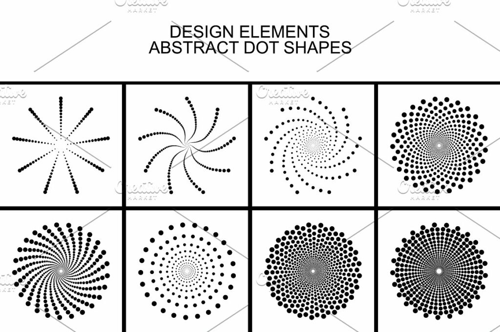 Minimal Dotted Design Elements – MasterBundles