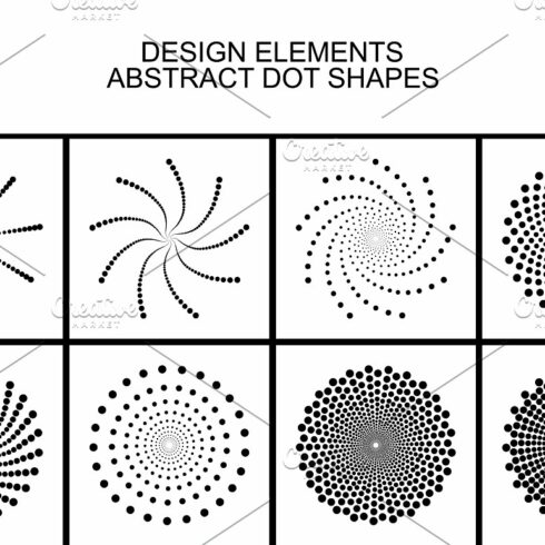 Minimal Dotted Design Elements | Master Bundles