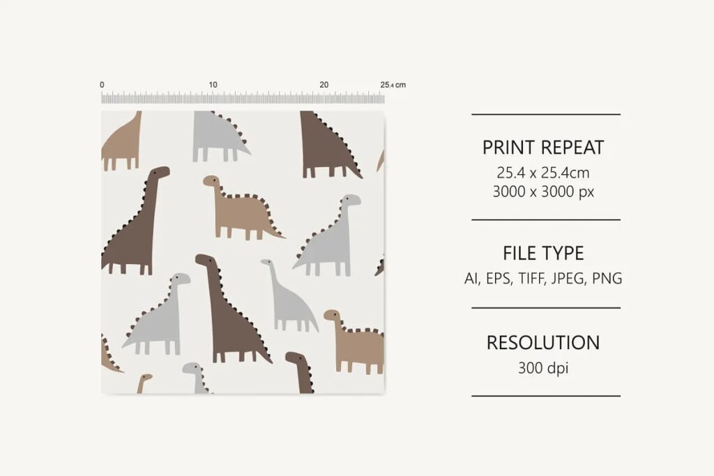 Dinosaurs Seamless Patterns Collection – MasterBundles