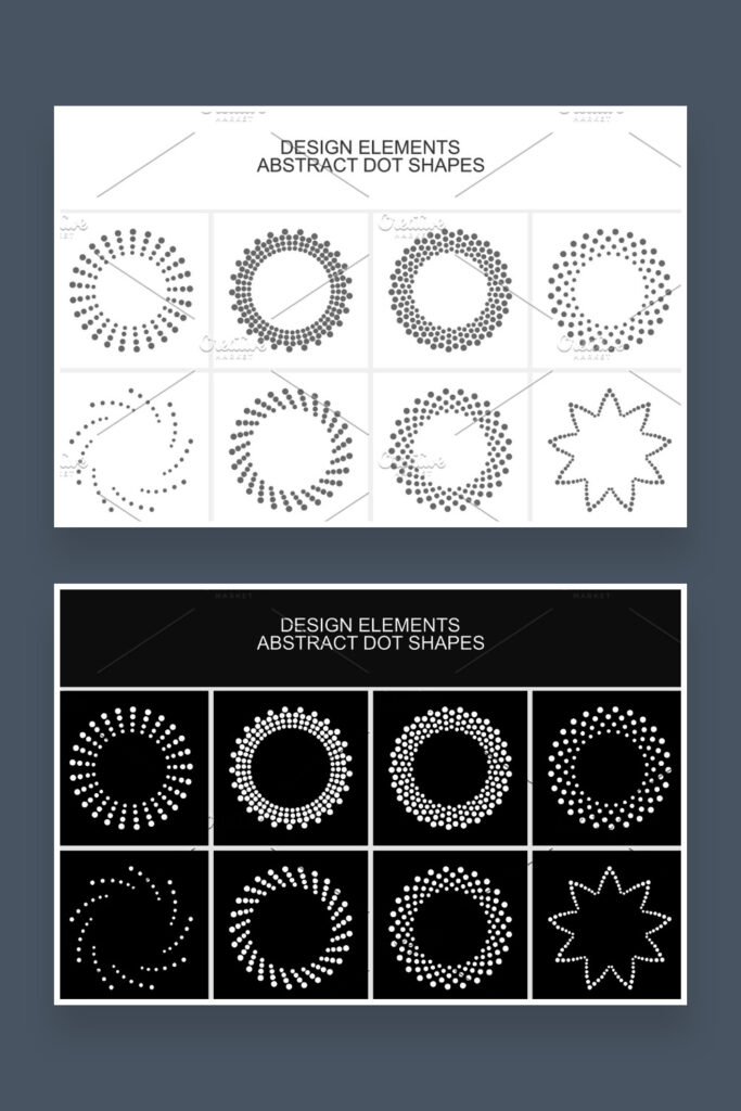 Collection of Design Elements Dots Shapes – MasterBundles