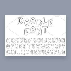 Doodle English Alphabet. Hand Drawn – MasterBundles