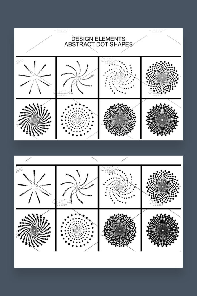 Minimal Dotted Design Elements – MasterBundles