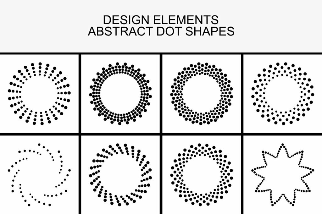 Dotted Design Elements Collection – MasterBundles