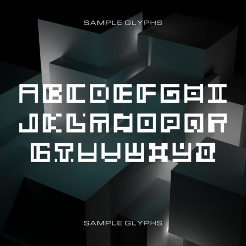 Dungeon Minecraft Geometric Font