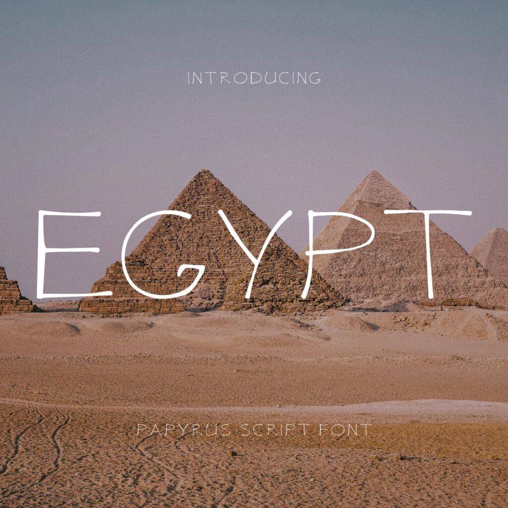 Egypt Papyrus Script Font – MasterBundles
