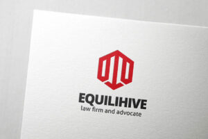 Equilihive Law Abstract Symbol Logo – MasterBundles
