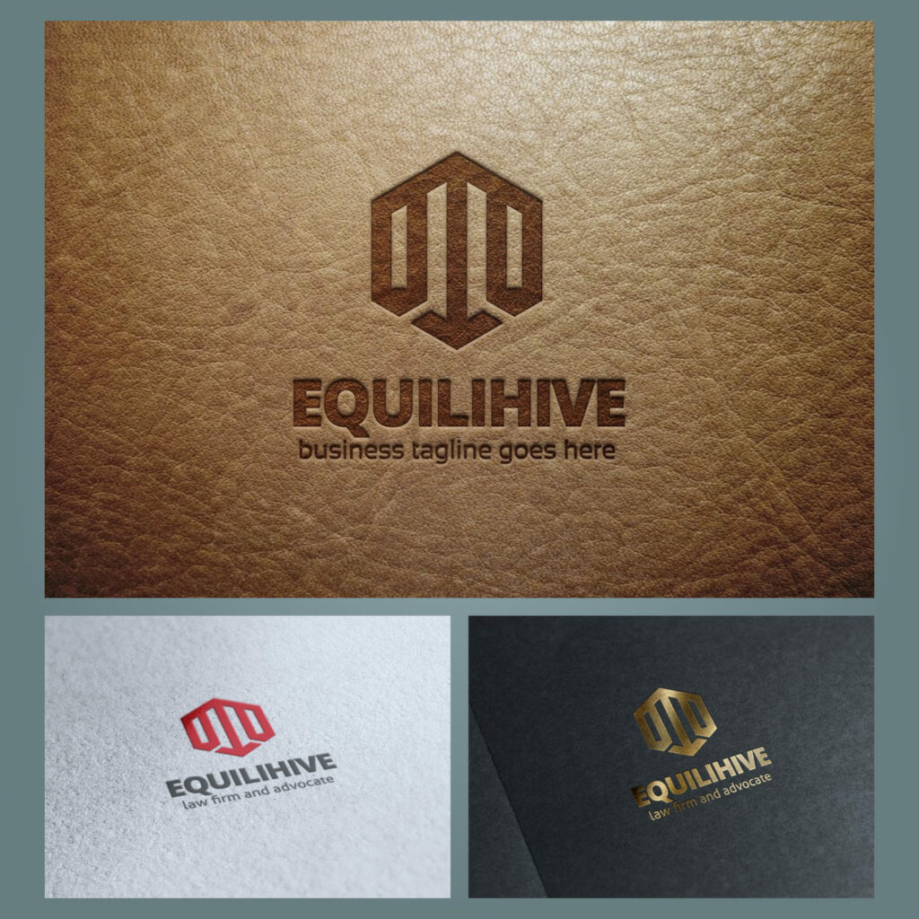 Equilihive Law Abstract Symbol Logo – MasterBundles
