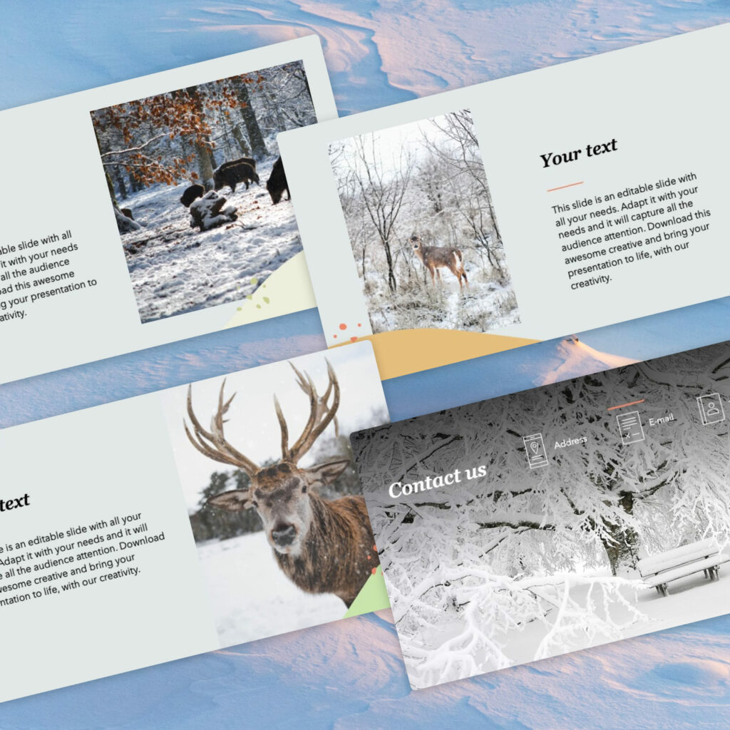 Free White Snow Powerpoint Template – MasterBundles