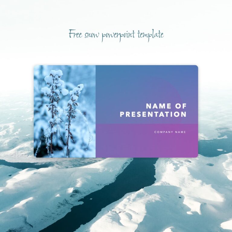 Free Modern Snow Powerpoint Template – MasterBundles