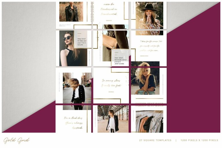 The Grid Instagram Posts Layout – MasterBundles