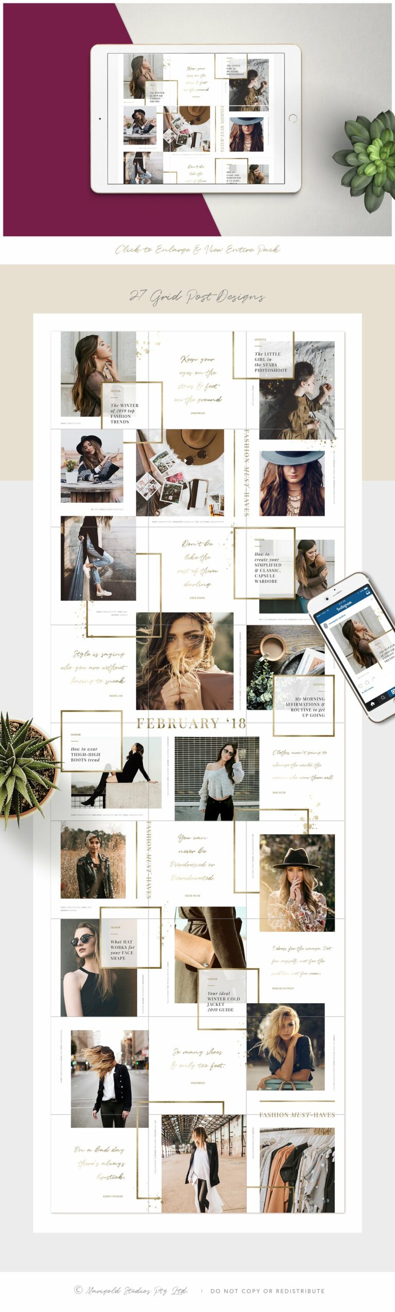 The Grid Instagram Posts Layout – MasterBundles