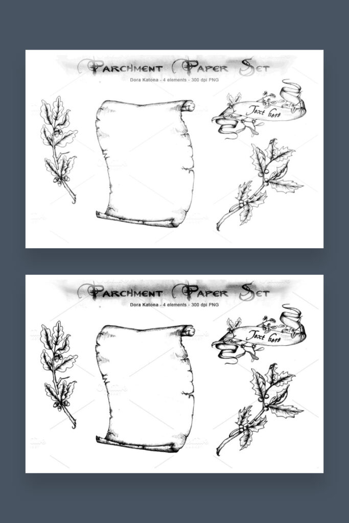 Hand Drawing Parchment Set – MasterBundles