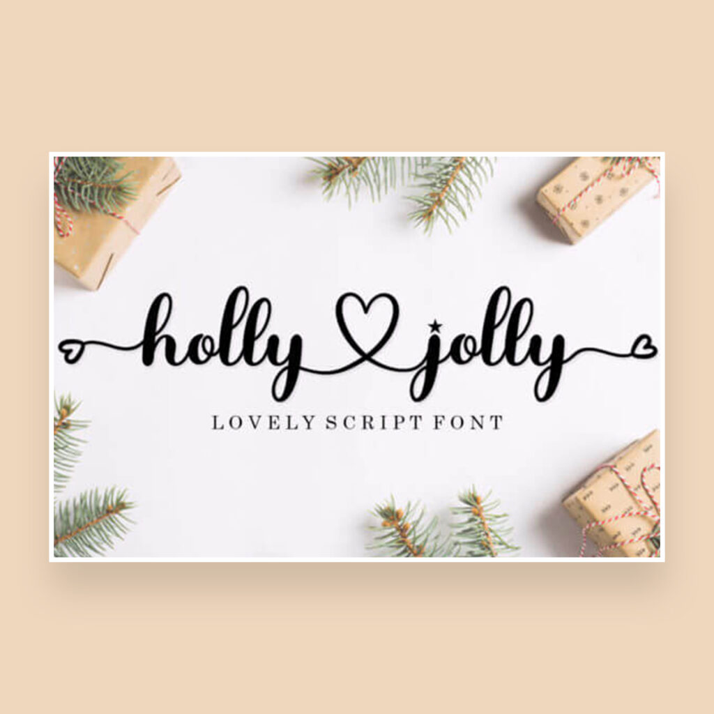 Holly Jolly Romantic And Sweet Calligraphy Font – MasterBundles