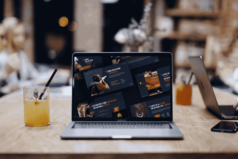Hunter Hunting PowerPoint Template – MasterBundles