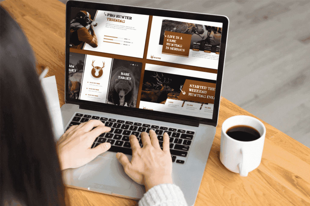 Hunter Hunting PowerPoint Template – MasterBundles