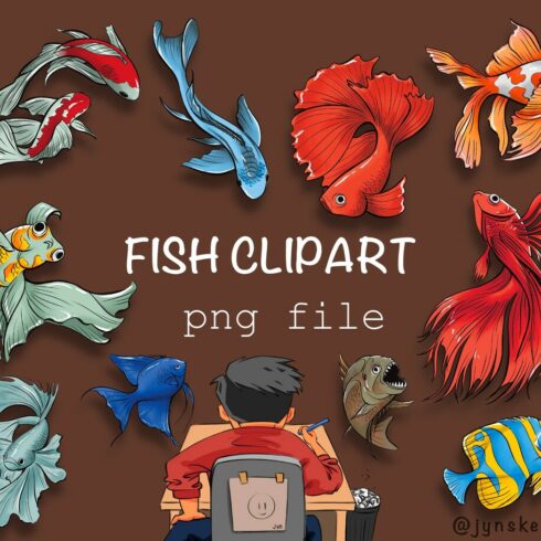 Colorful Fish Clip Art | Master Bundles