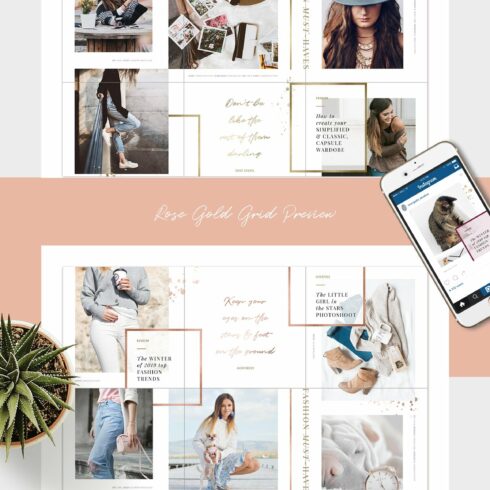 The Grid Instagram Posts Layout | Master Bundles