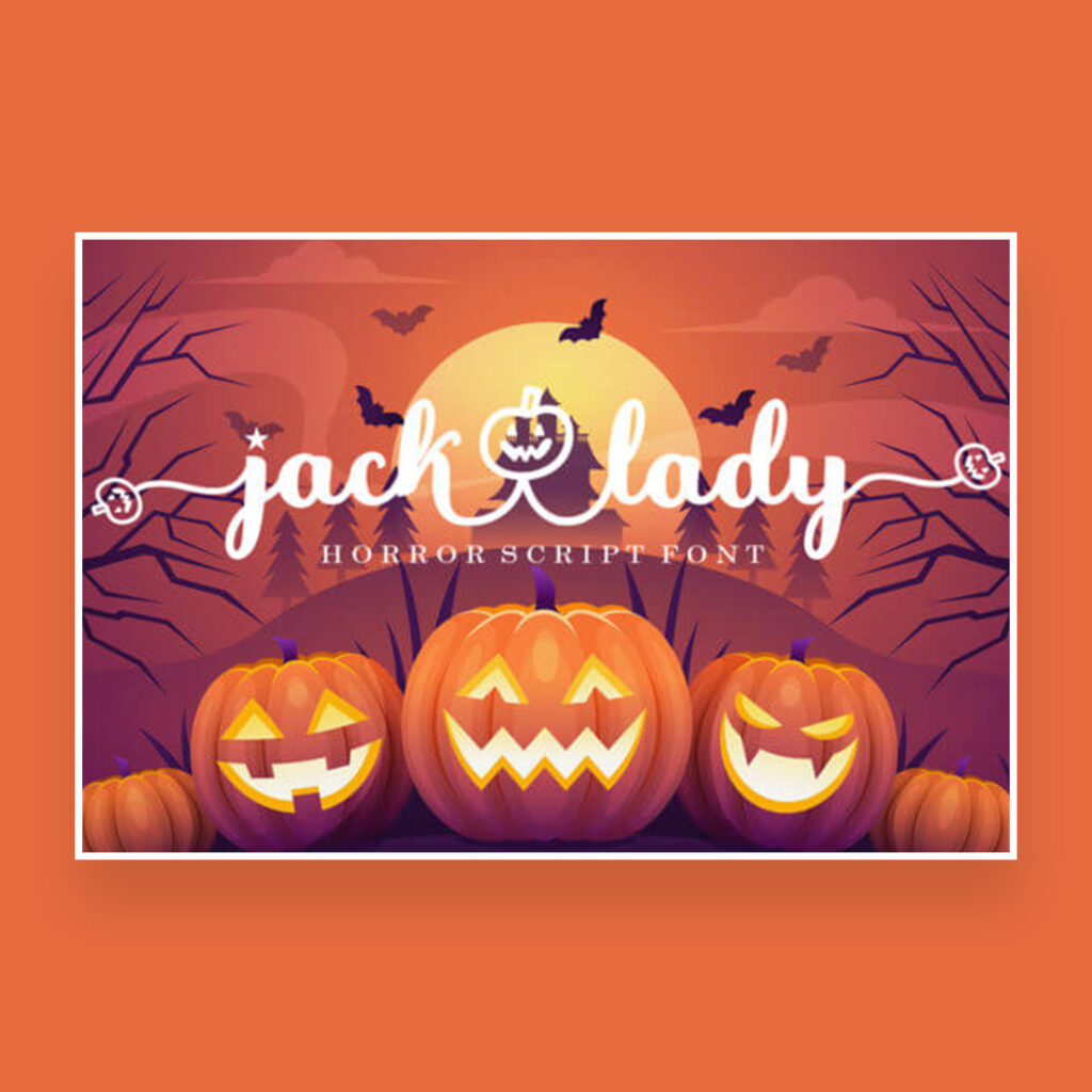 Jack Lady Spooky And Cursive Script Font – MasterBundles