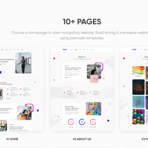 Landing PSD Figma Template "Busin 3" | Master Bundles