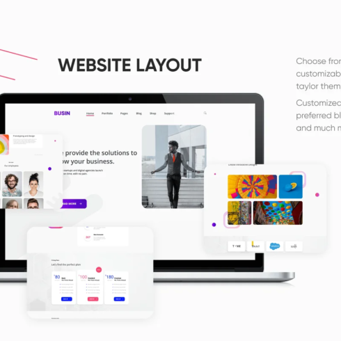 Landing PSD Figma Template "Busin 3" | Master Bundles