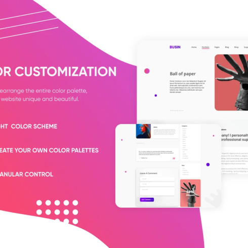 Landing PSD Figma Template "Busin 3" | Master Bundles