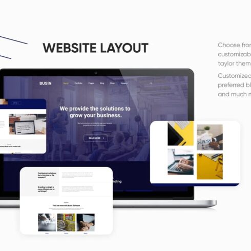 Landing PSD Figma Template "Busin 2" | Master Bundles