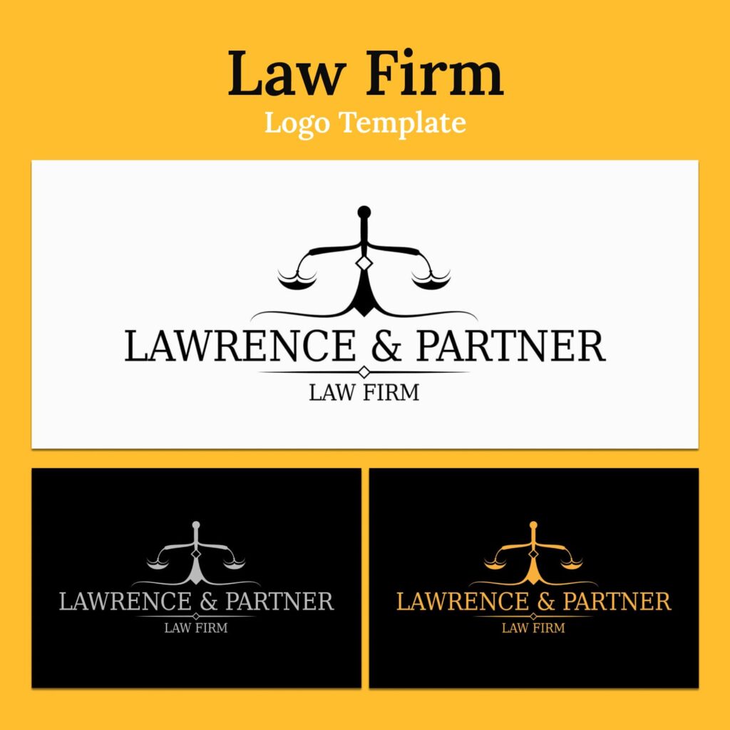 Original Law Firm Logo Template – MasterBundles