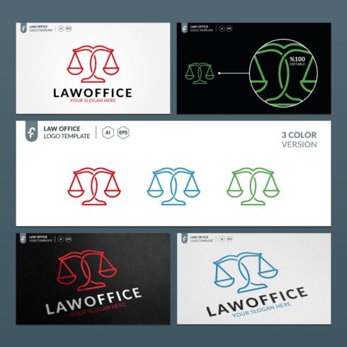 Minimalist Law Office Logo Design – MasterBundles
