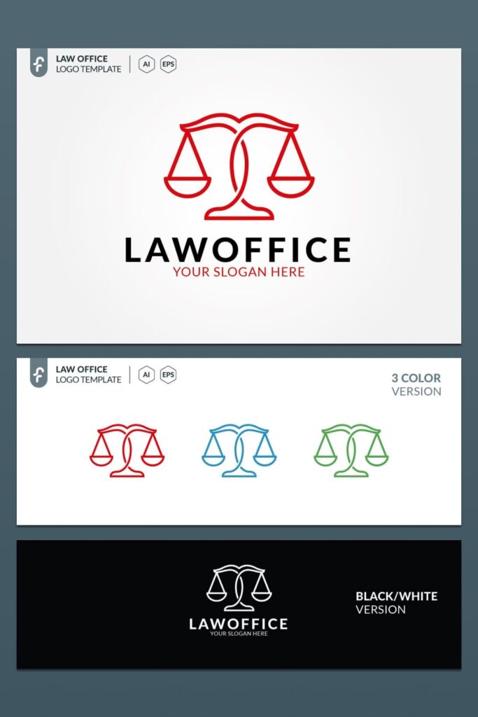 Minimalist Law Office Logo Design – MasterBundles