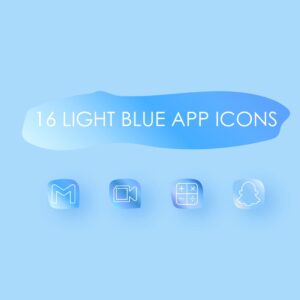 Light Blue App Icons – MasterBundles