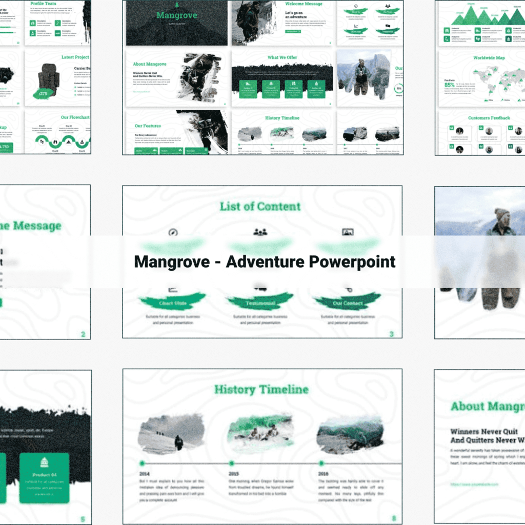Mangrove - Adventure Powerpoint – MasterBundles