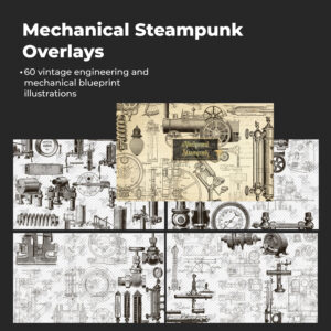 Mechanical Steampunk Overlays – MasterBundles