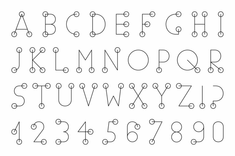 Minimalist English Alphabet – MasterBundles