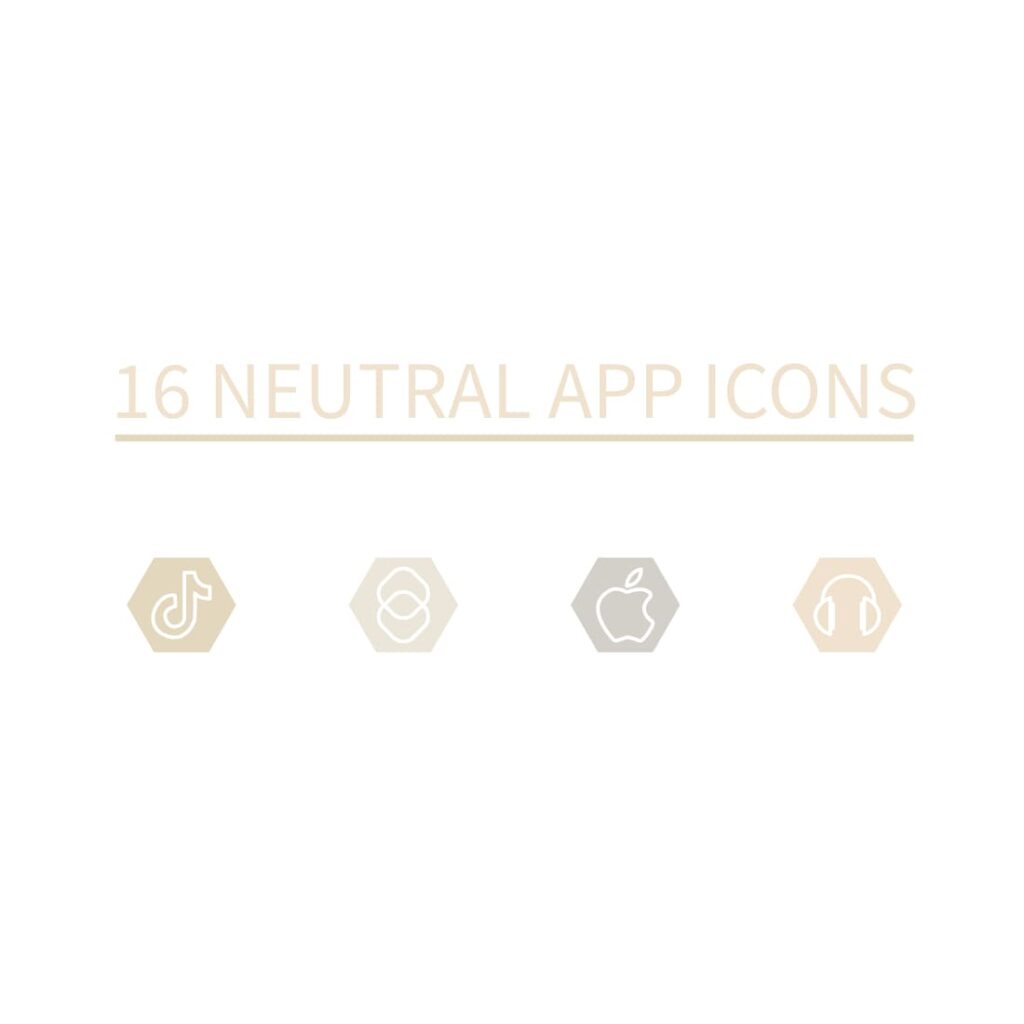 Neutral App Icons – MasterBundles