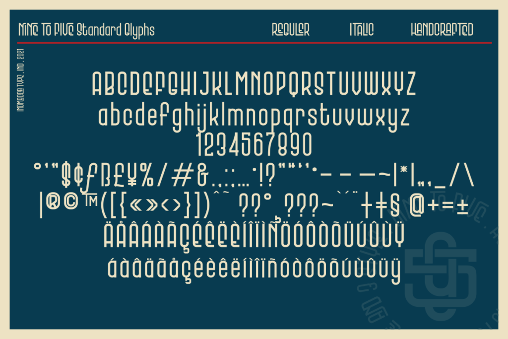 Nine to Five is a Modern Font – MasterBundles
