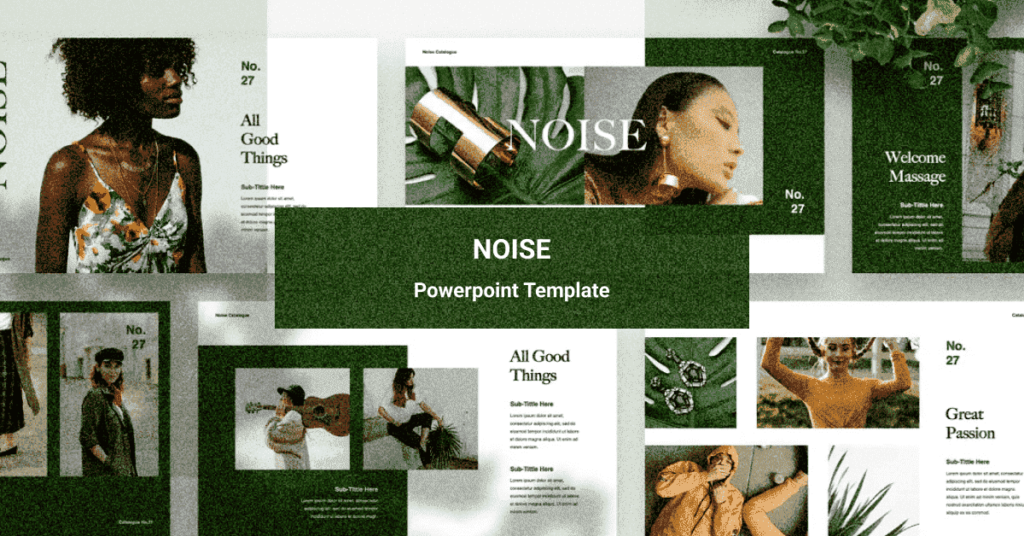 NOISE Powerpoint Template – MasterBundles