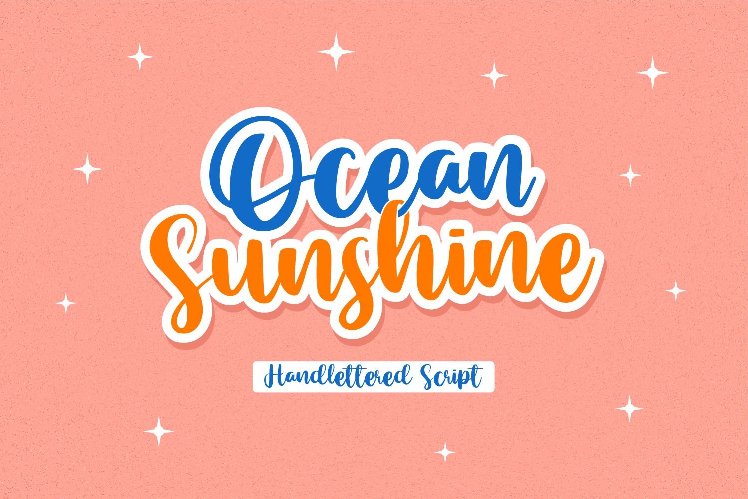 Ocean Sunshine Handlettered Script Font – MasterBundles