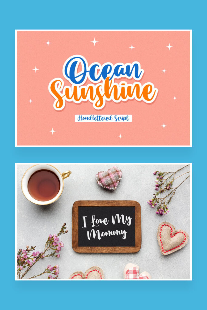 Ocean Sunshine Handlettered Script Font – MasterBundles
