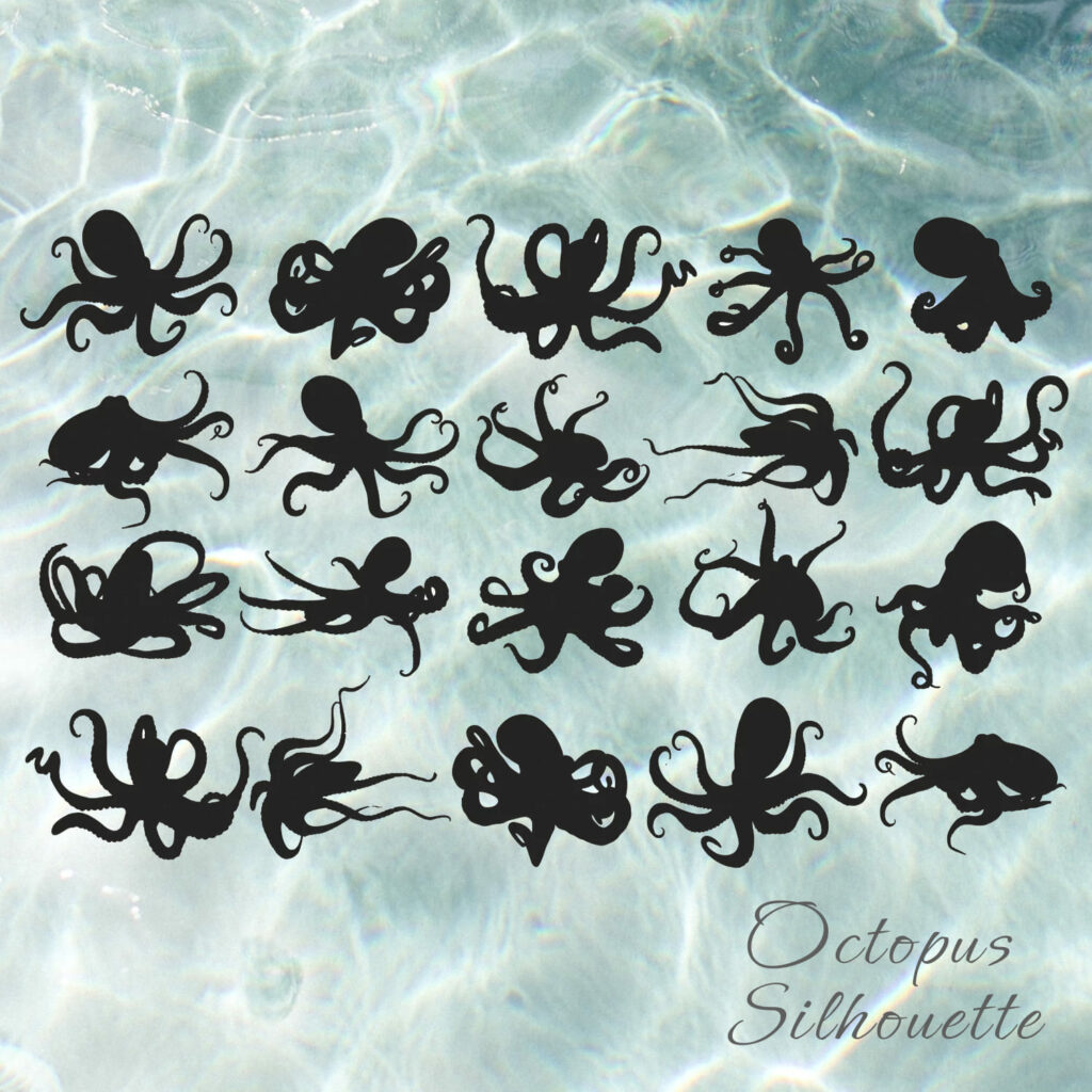 Octopus Silhouette – MasterBundles