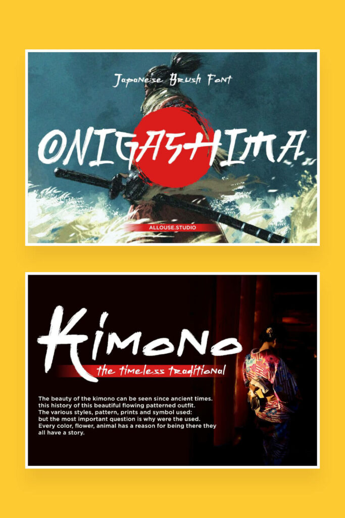 ONIGASHIMA Stylish Japanese Brush Font – MasterBundles