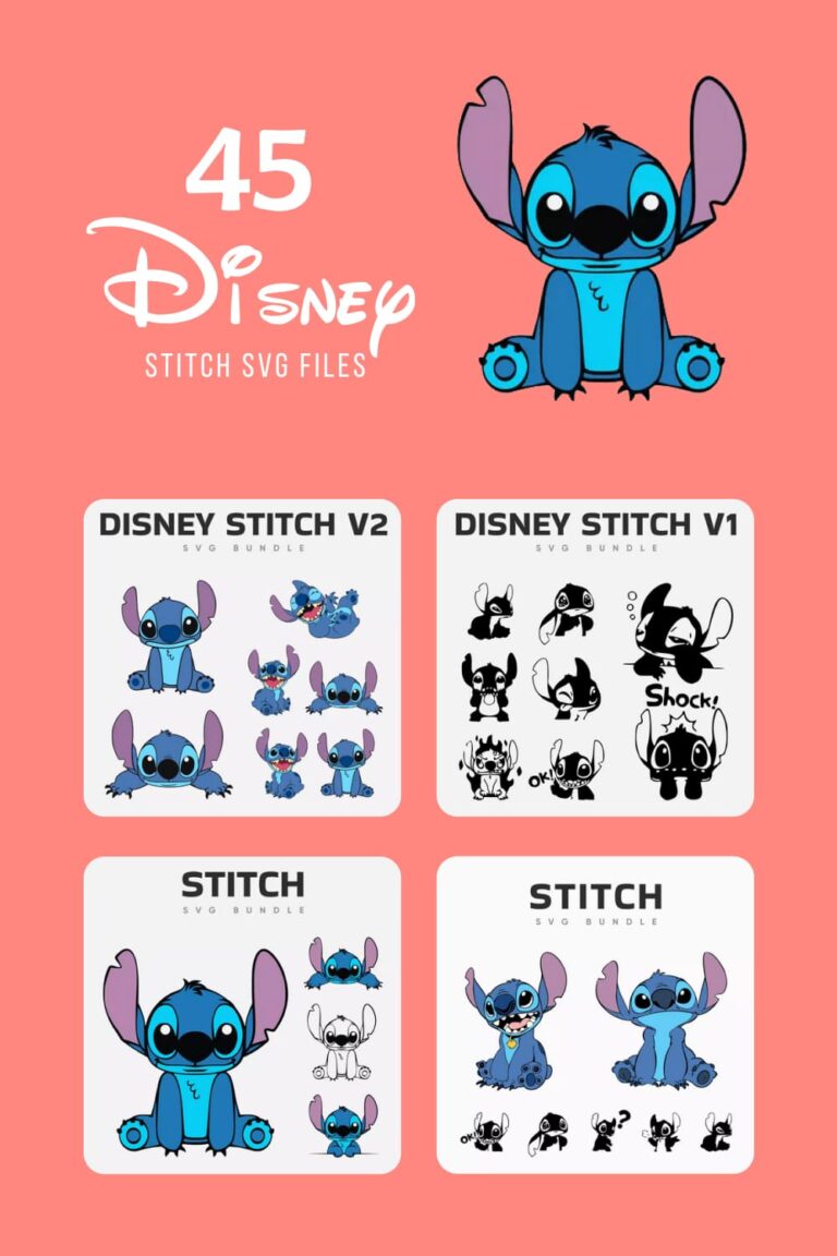 45 Disney Stitch SVG Files – MasterBundles