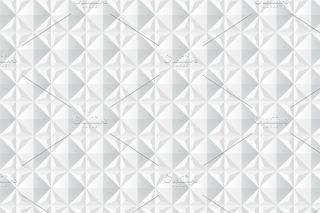 White Geometric 3D Seamless Textures – MasterBundles