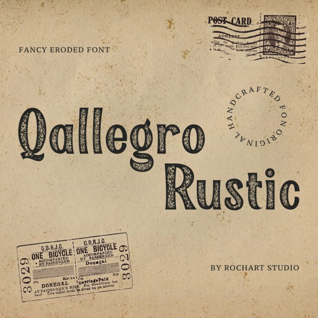Qallégro Rustic Free Font