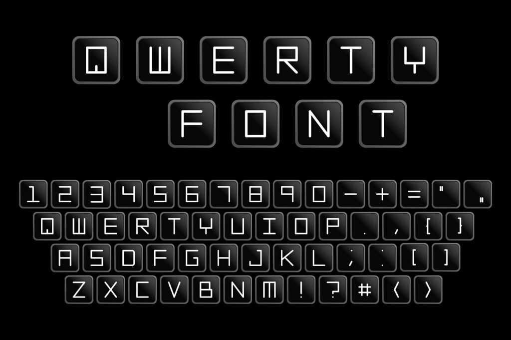 Qwerty Minimalist Alphabet Keyboard – MasterBundles