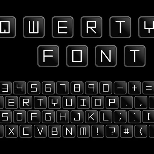Qwerty Minimalist Alphabet Keyboard | Master Bundles