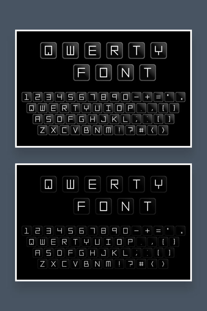 Qwerty Minimalist Alphabet Keyboard – MasterBundles