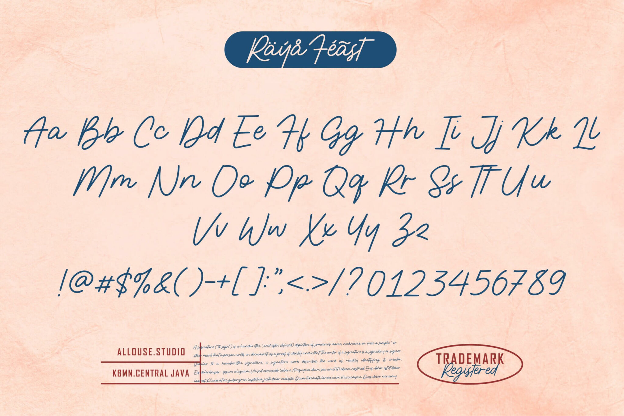 Raya Feast Beautiful Monoline Handwritten Font – MasterBundles