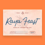 Raya Feast Beautiful Monoline Handwritten Font – MasterBundles