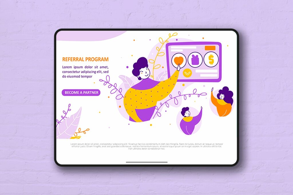 Referral Program Cartoon Illustrations – MasterBundles