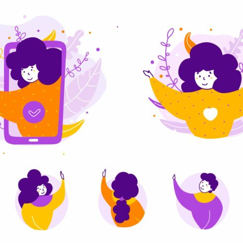 Referral Program Cartoon Illustrations | Master Bundles